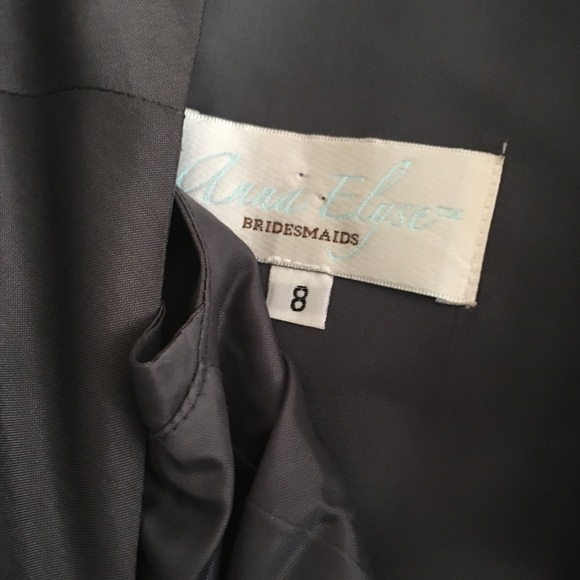 Dresses | Anna Elyse Bridesmaids Dress In Charcoal | Poshmark